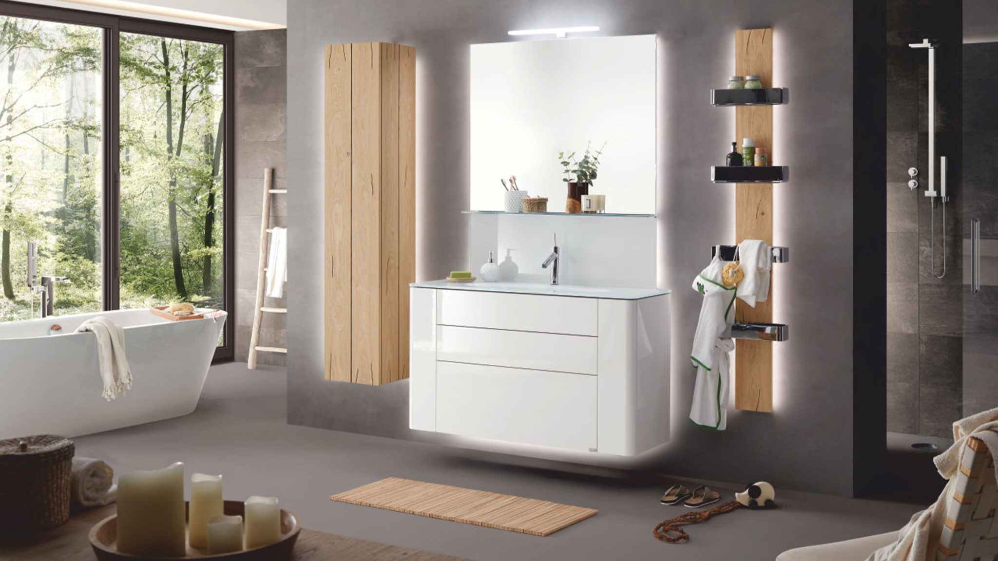 Hülsta Gentis: Schlafzimmer, Bad & Wohnzimmer Möbel im Holz-Lack-Leder ...