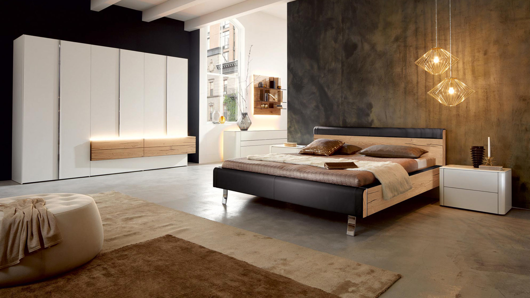 Hülsta Gentis: Schlafzimmer, Bad & Wohnzimmer Möbel im Holz-Lack-Leder ...