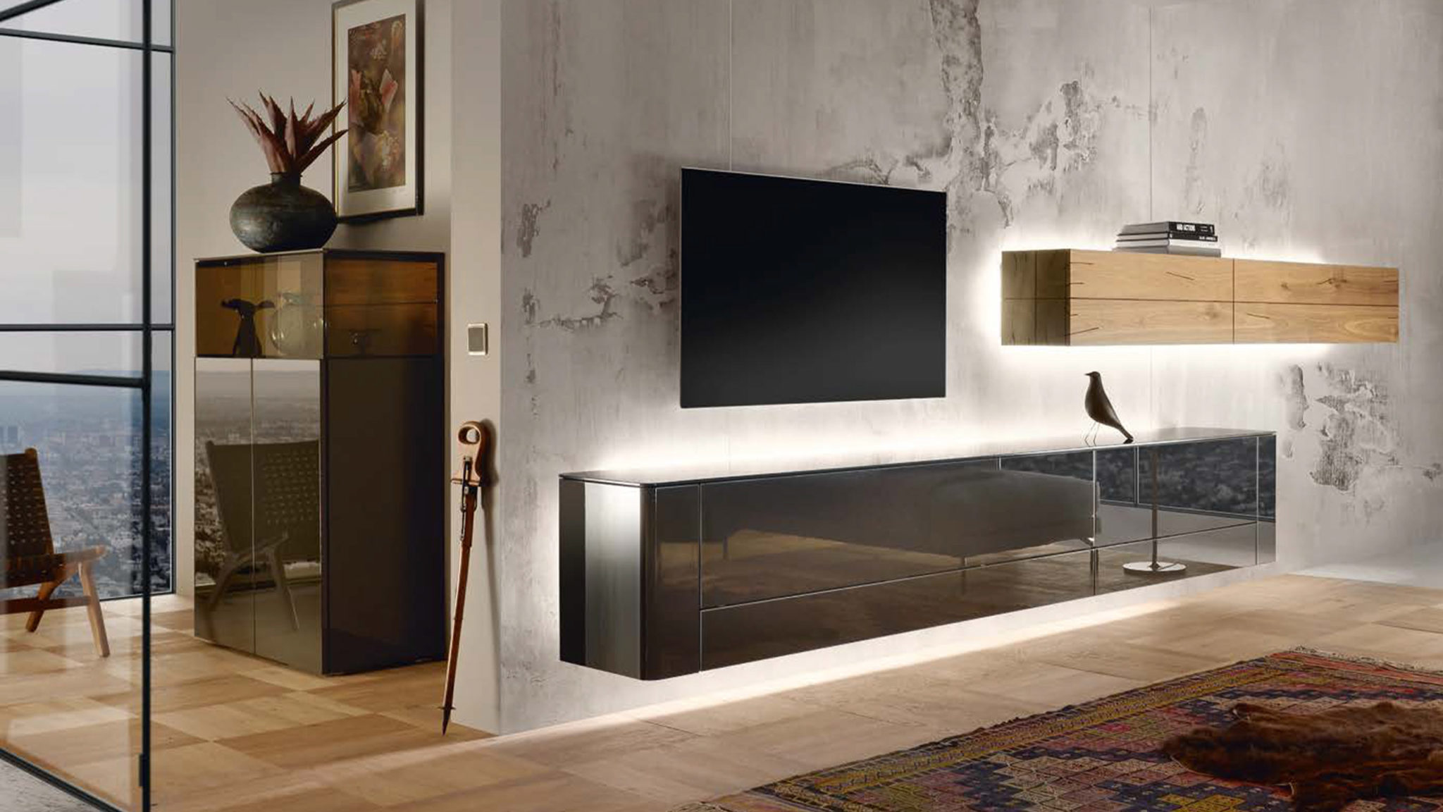 Hülsta Gentis: Schlafzimmer, Bad & Wohnzimmer Möbel im Holz-Lack-Leder ...